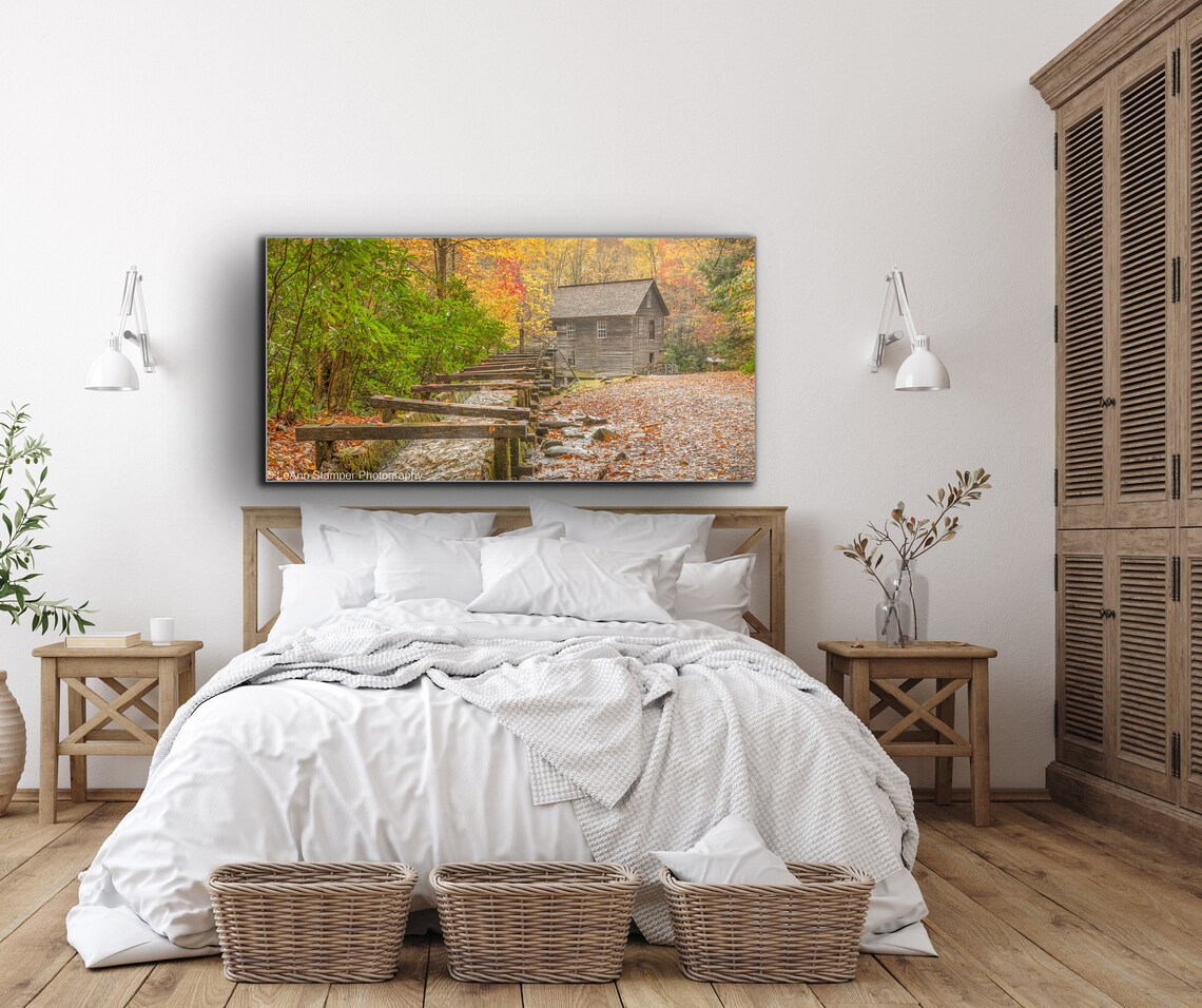 Mingus Mill Great Smoky Mountains National Park Fall Print | Etsy