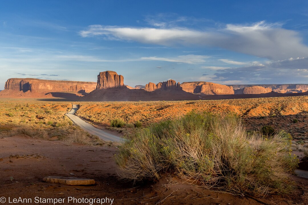 Monument Valley Sunset Art Old Western Movie Scene Nature Print Utah ...