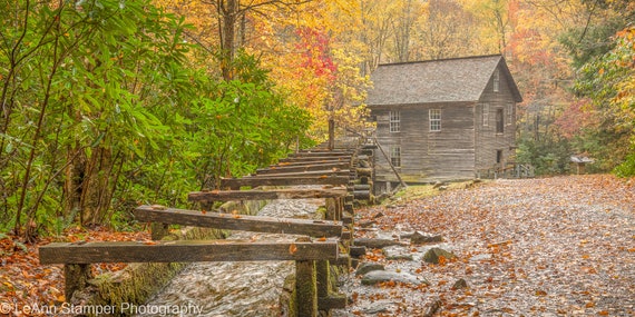 Mingus Mill Great Smoky Mountains National Park Fall Print | Etsy