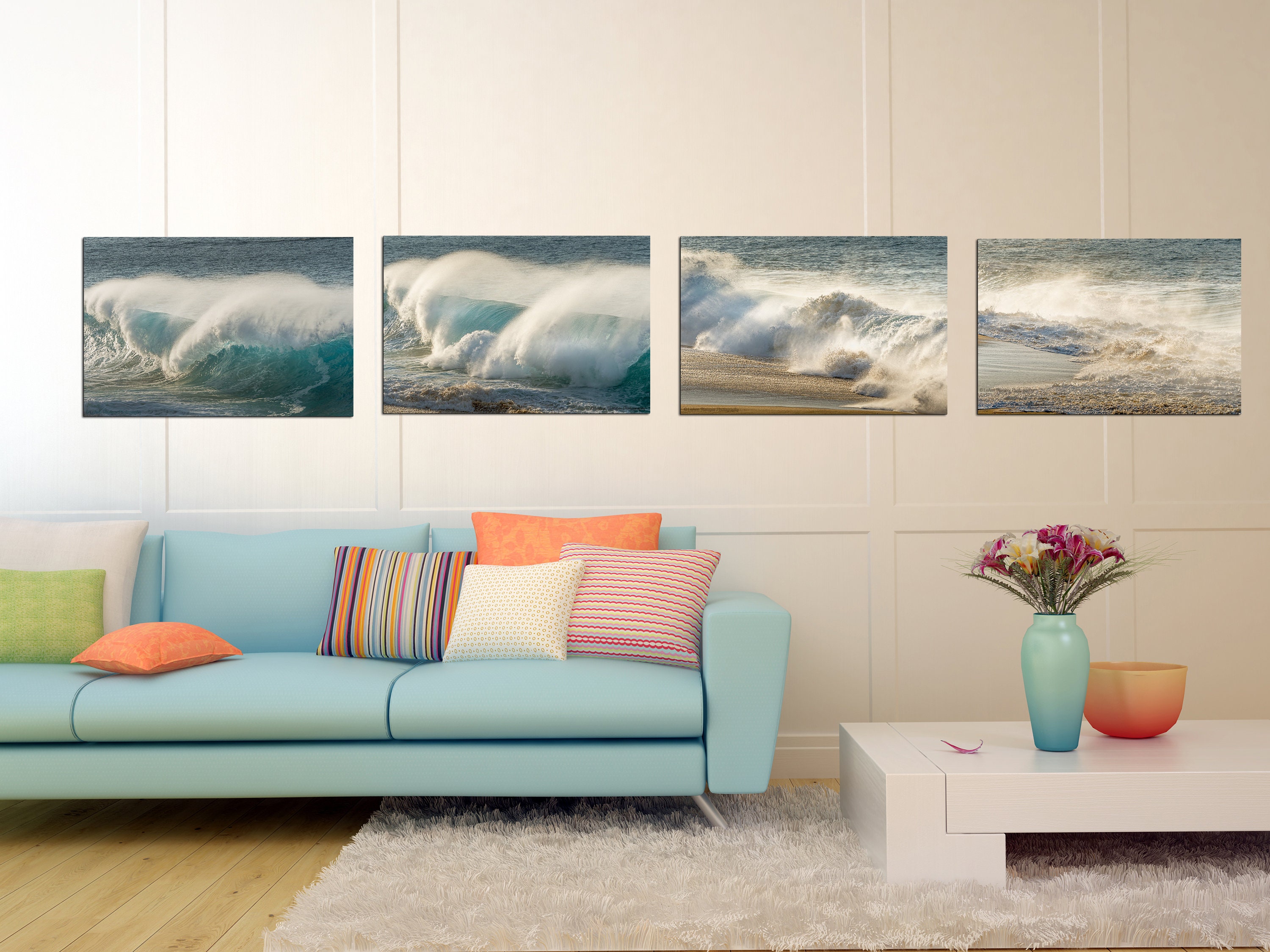 Wave OceanBeach Decor Beach ArtHome DecorOffice | Etsy