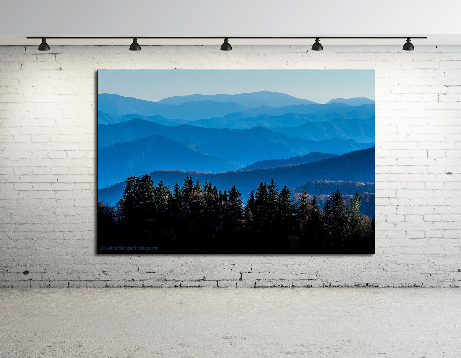 Blue Ridge Mountains Print North Carolina NC Fine Art Canvas Smoky ...