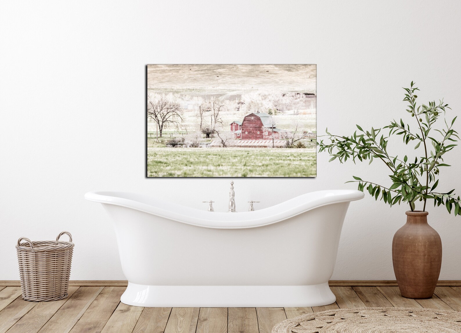 Rustic Red Barn Farmhouse Print Wall Art Decor Vintage Shabby - Etsy