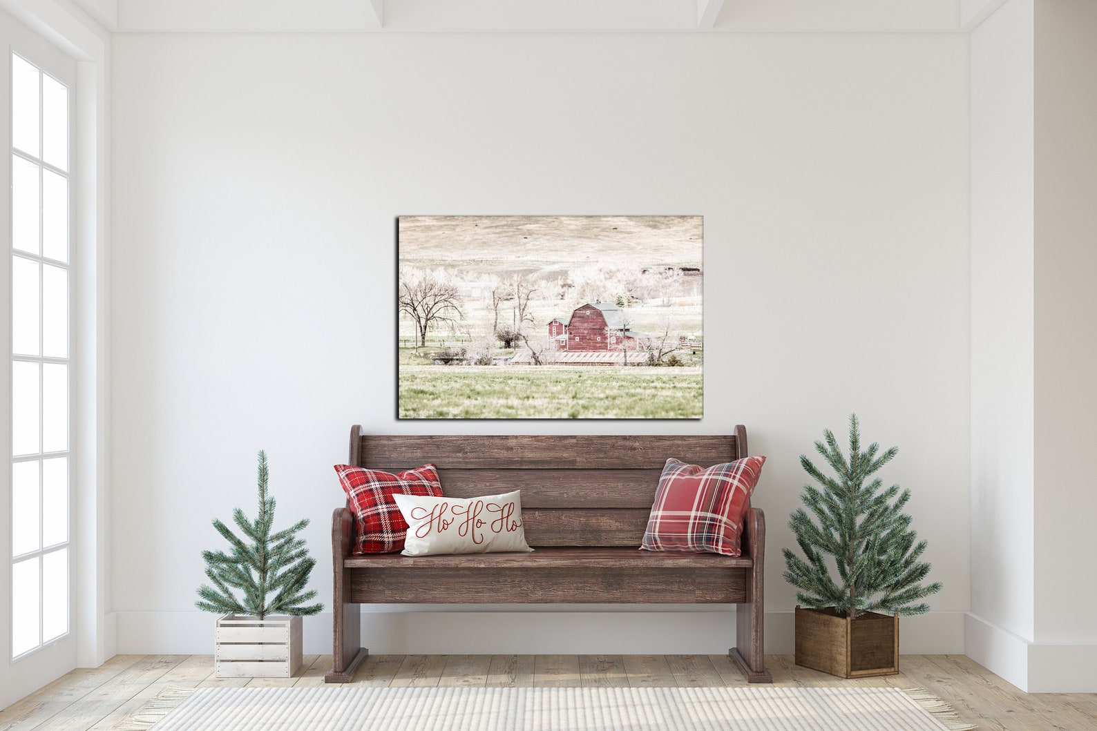Rustic Red Barn Farmhouse Print Wall Art Decor Vintage Shabby - Etsy