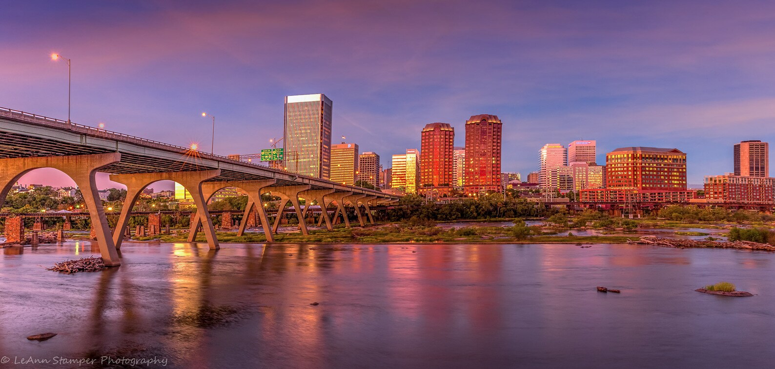 Richmond Print RVA James River Skyline Fine Art Photography Panoramic ...