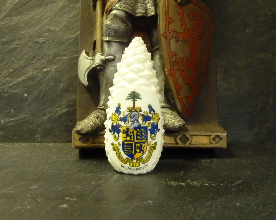 W.H. Goss Crested China Pine Cone - Etsy UK