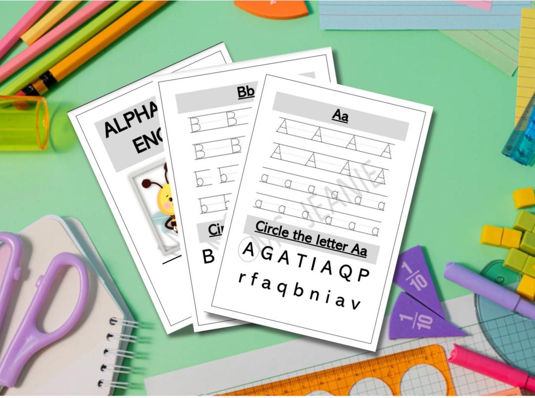 English Alphabet Tracing Workbook | Learn to Write Letters | Printable ...