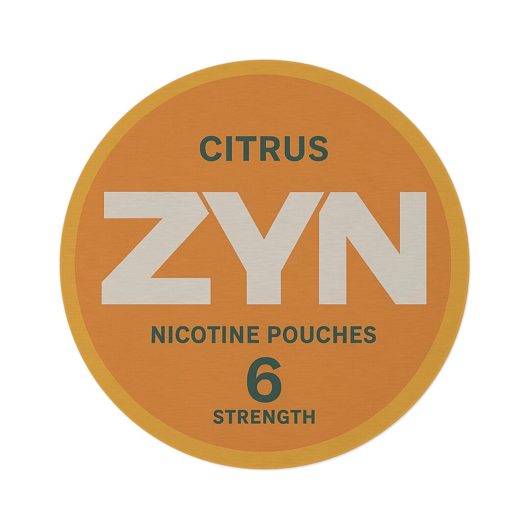 Citrus ZYN Round Rug, Modern Area Rug, Nicotine Inspired Home Decor ...