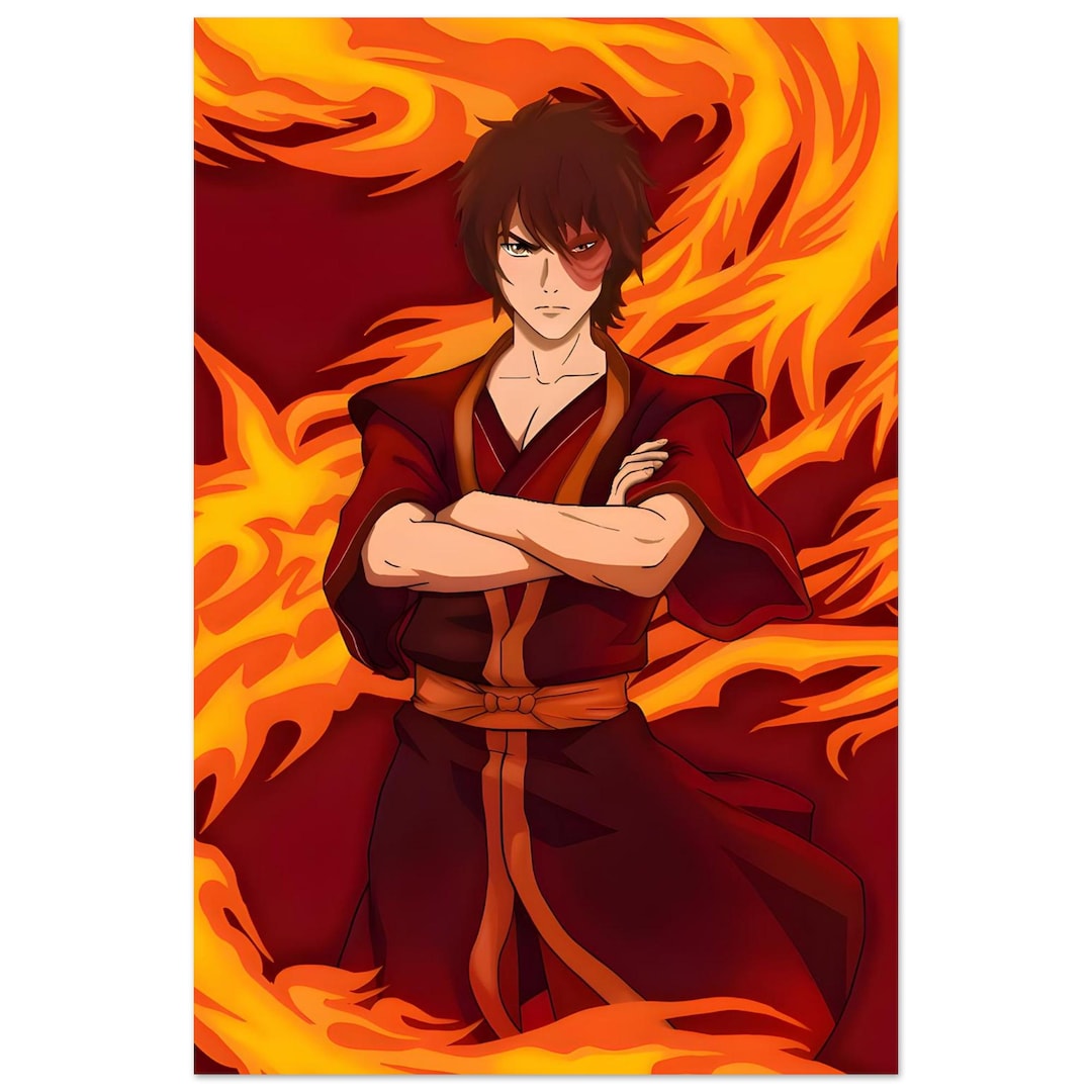 Zuko Poster – Avatar the Last Airbender Wall Art | Firebender Print ...