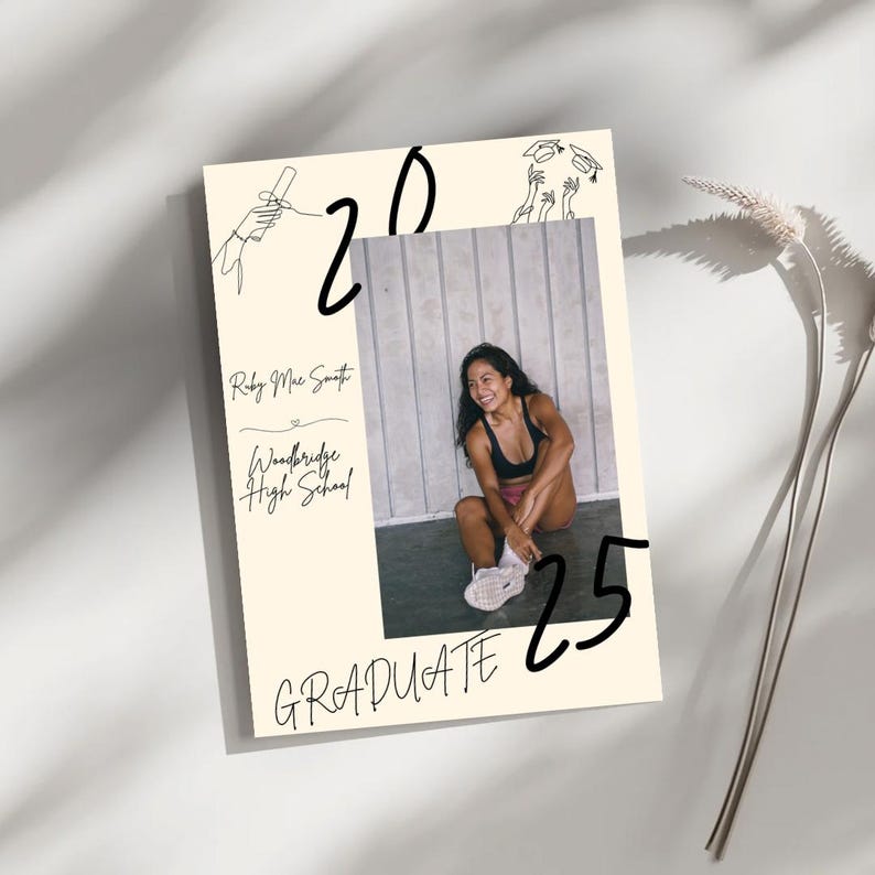 Graduation Party Invitation Editable Template | Class of 2025 Grad ...