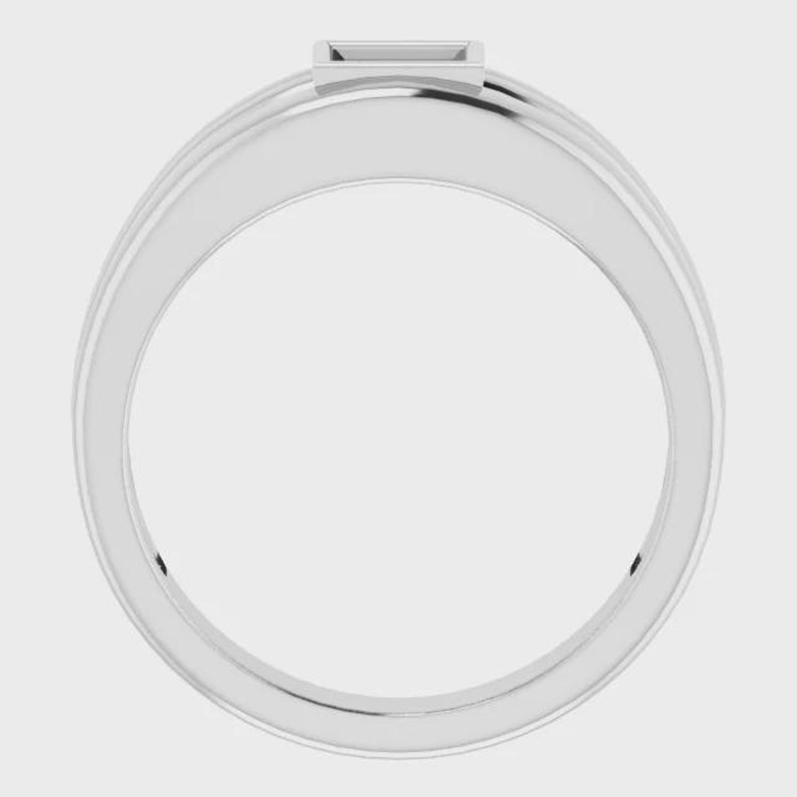 Sterling Silver 5 Mm Square Ring Mounting, Customizing Available in ...