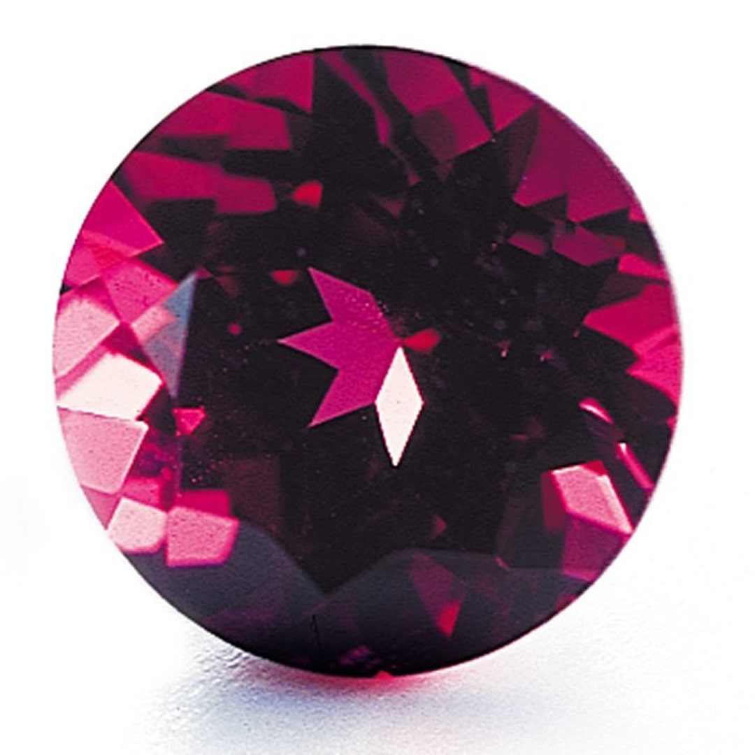 Rhodolite Garnet Round Faceted Gemstone, Aa-grade, Choose Your Size - Etsy