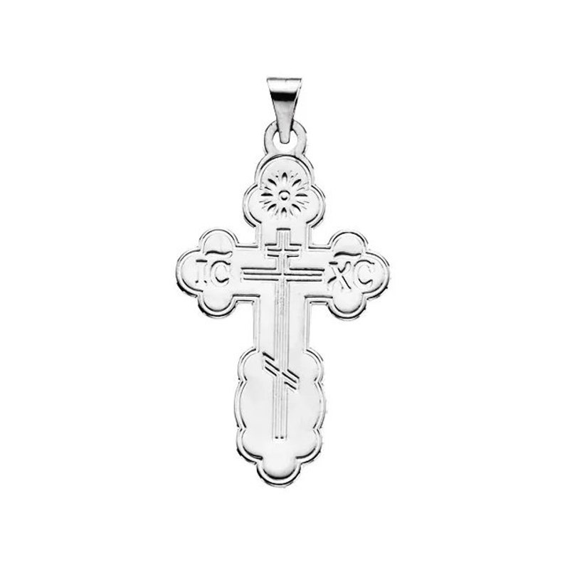 Orthodox Cross Pendant in Solid 14k Yellow O White Gold, 4 Sizes ...