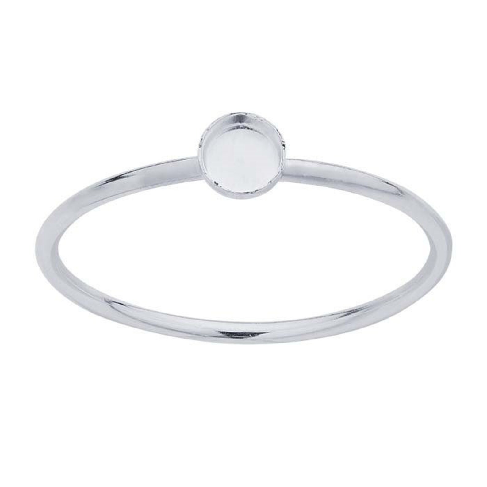 Sterling Silver Round Cabochon Ring Mounting, Choose Your Size - Etsy