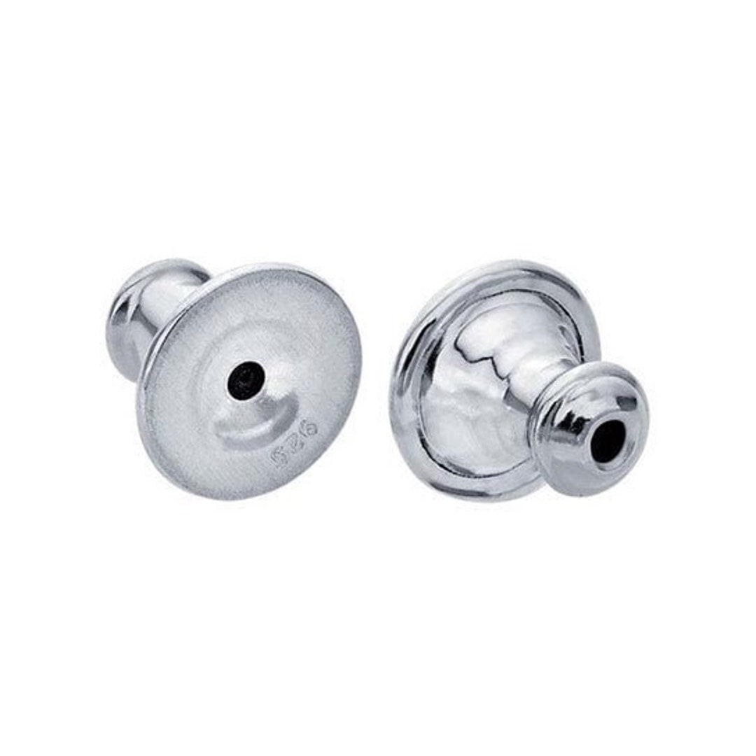 Sterling Silver 6mm Bullet Clutch Earring Backs - Etsy