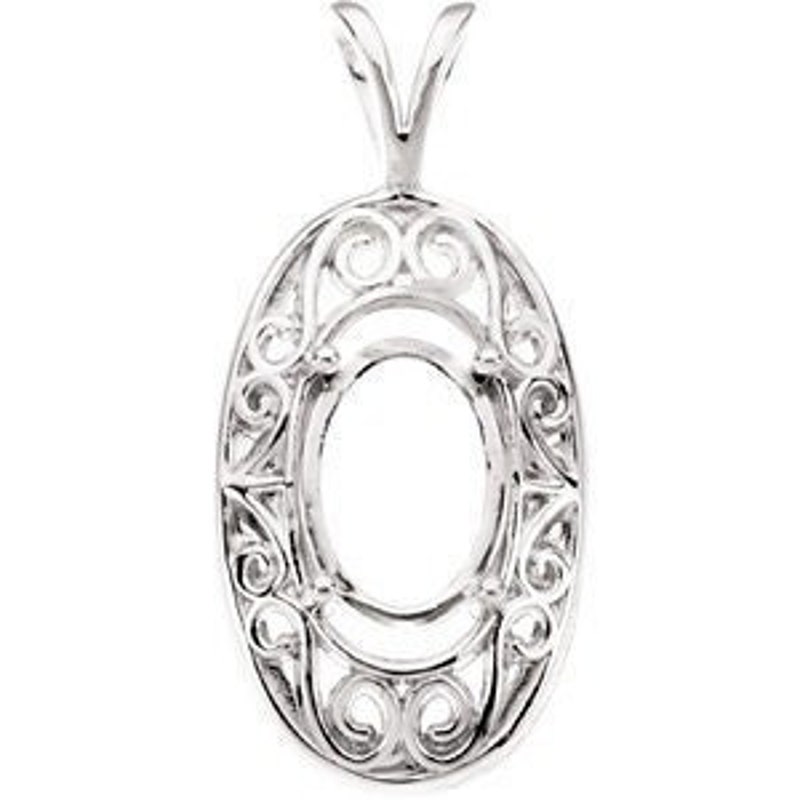 Oval Pendant Mount - Etsy