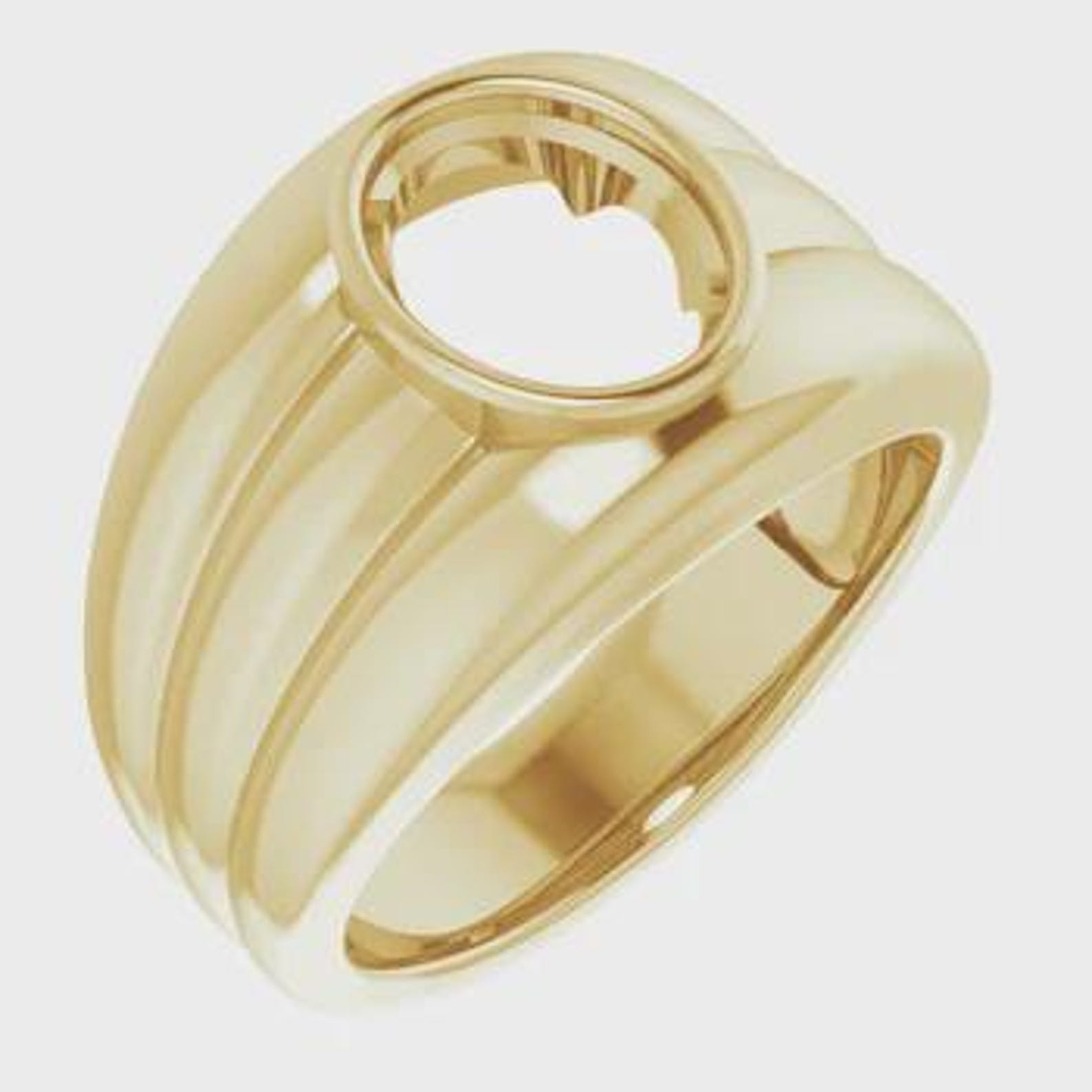 Sterling Silver 5 Mm Square Ring Mounting, Customizing Available in ...