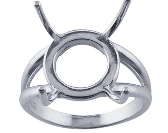 S925 Solid Sterling Silver Ring Setting Adjustable Double - Etsy