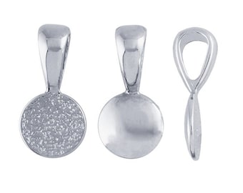 Sterling Silver Metalsmith Bail-handmade Bail-large Hole Sterling ...