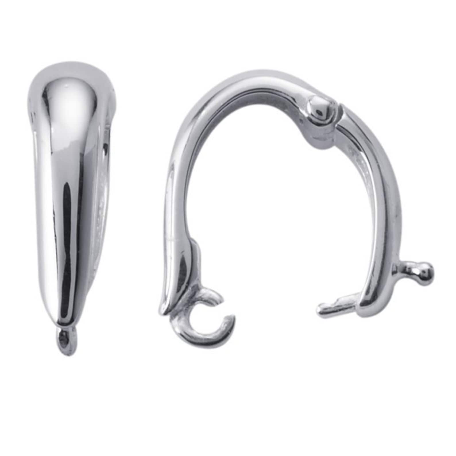 Argentium Silver Hinged Enhancer Bail With Ring - Etsy