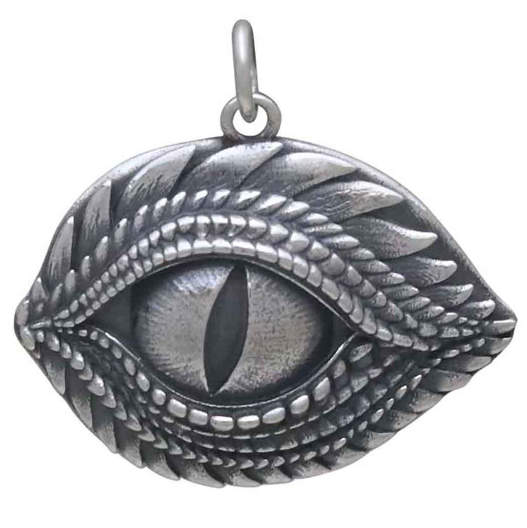 Sterling Silver Dragon Eye Pendant 24x24mm - Etsy