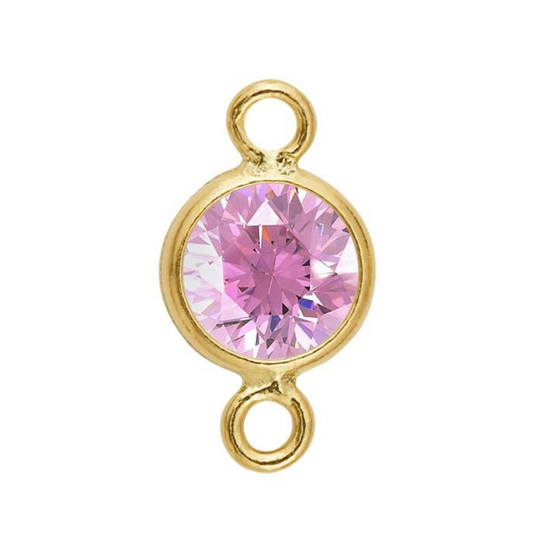 14K Yellow Gold 4mm Round Bezel Link Component Mounting - Etsy