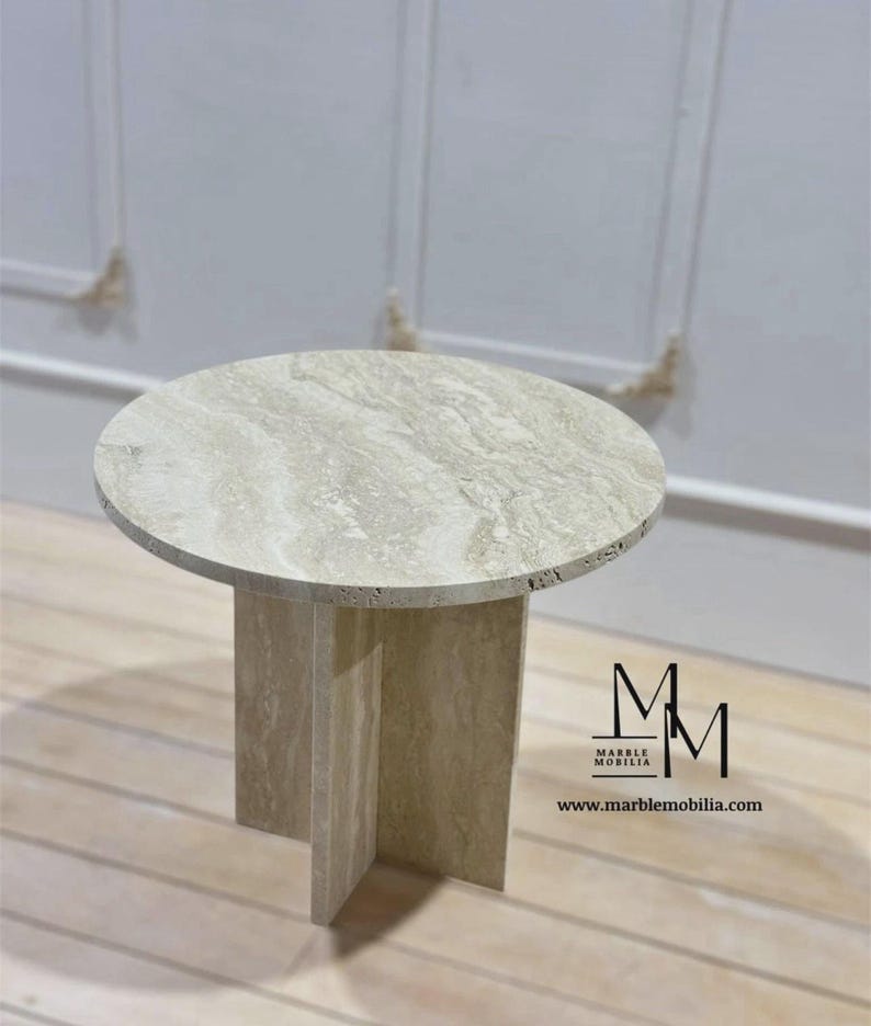 Travertine Sedimentary Rock Coffee Table/ Bedside Table - Etsy