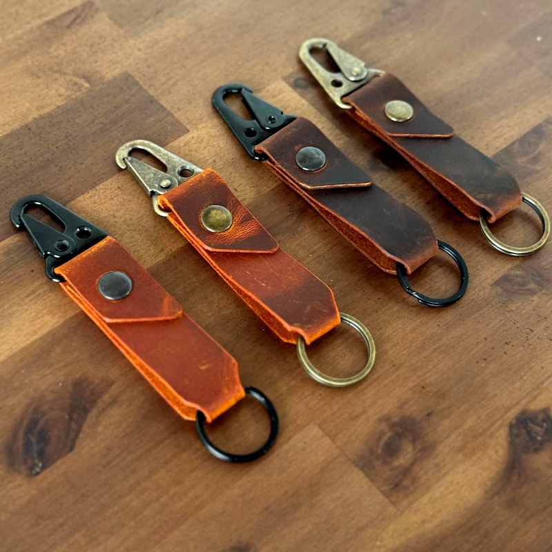 Leather Carabiner - Etsy