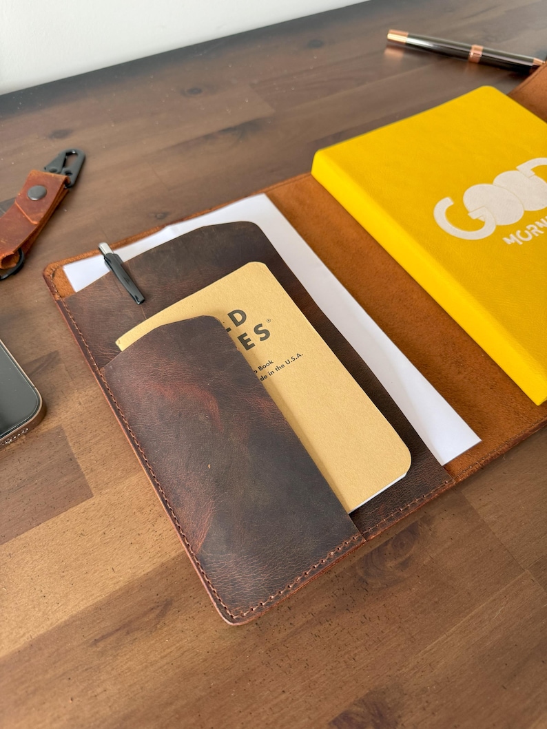Personalized Leather Journal Notebook, Leather A5 Journal Cover ...