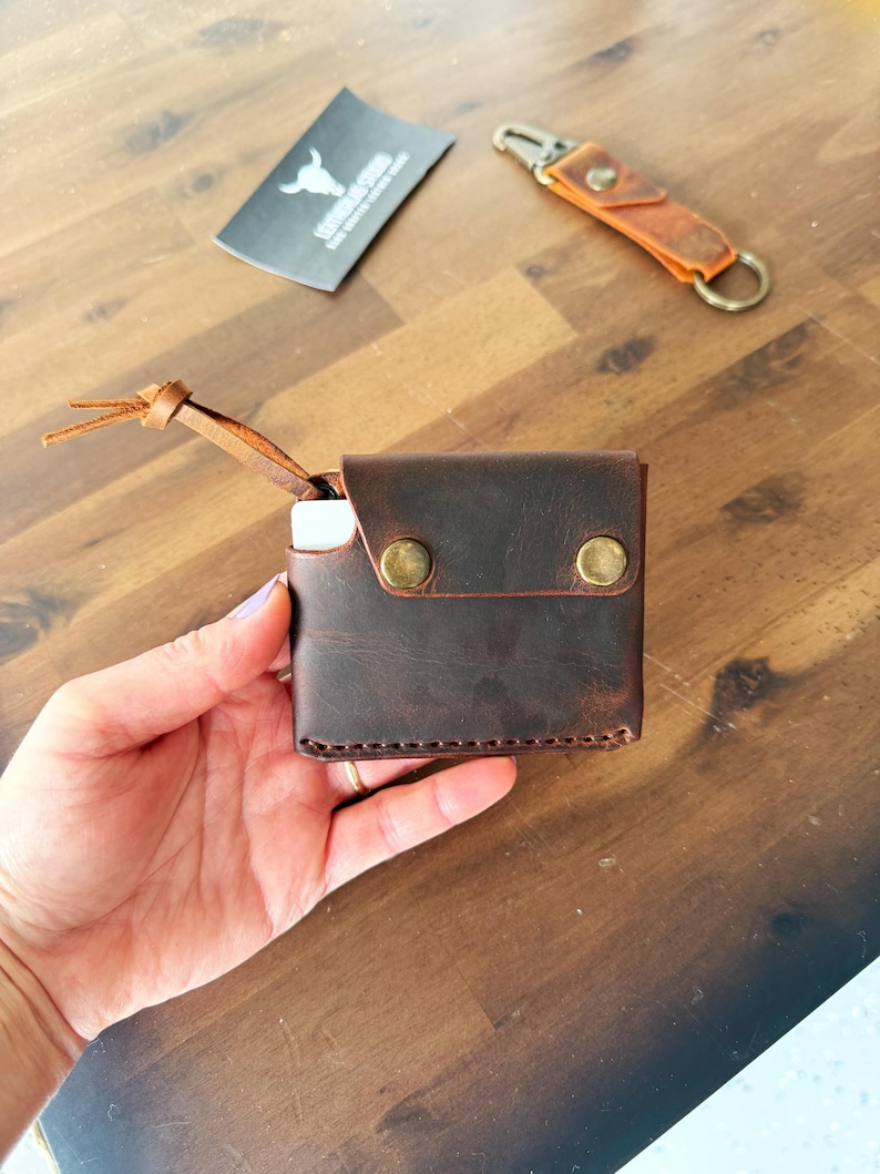 Personalized Wallet, Leather Wallet With Snap, Minimal Card Holder ...