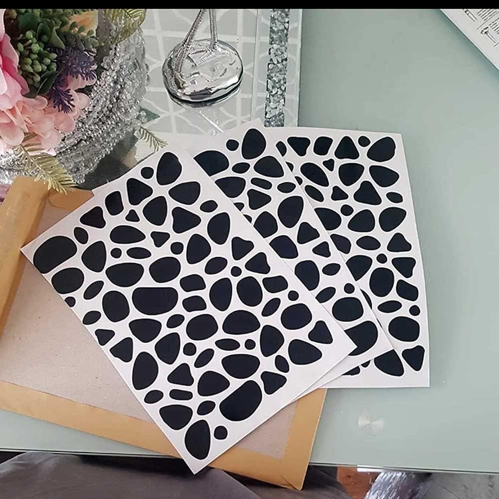 200+ Dalmation Spot Wall Stickers - Irregular Polka Dot Vinyl Decals ...