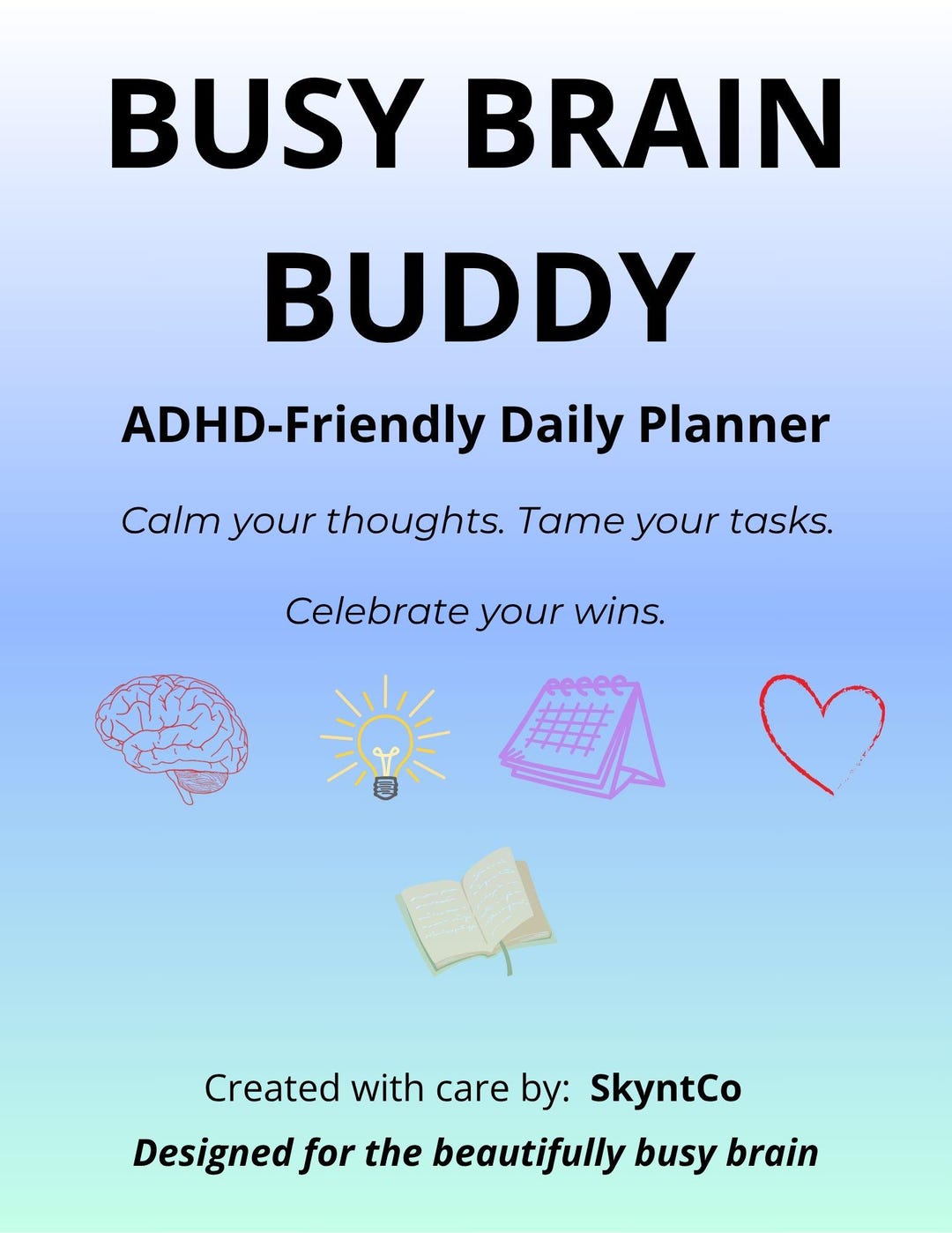 ADHD Planner Printable: Daily, Weekly Tracker for Neurodivergent Adults ...