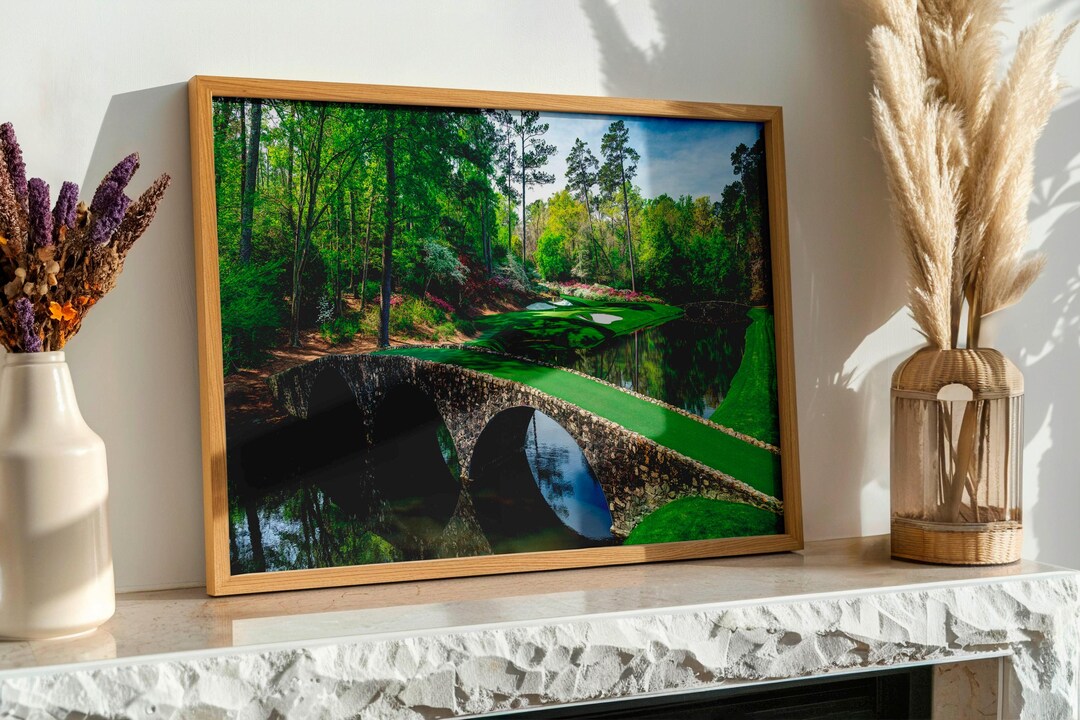 Augusta Golf Canvas Print - Amen Corner Wall Art - Golf Course Decor ...