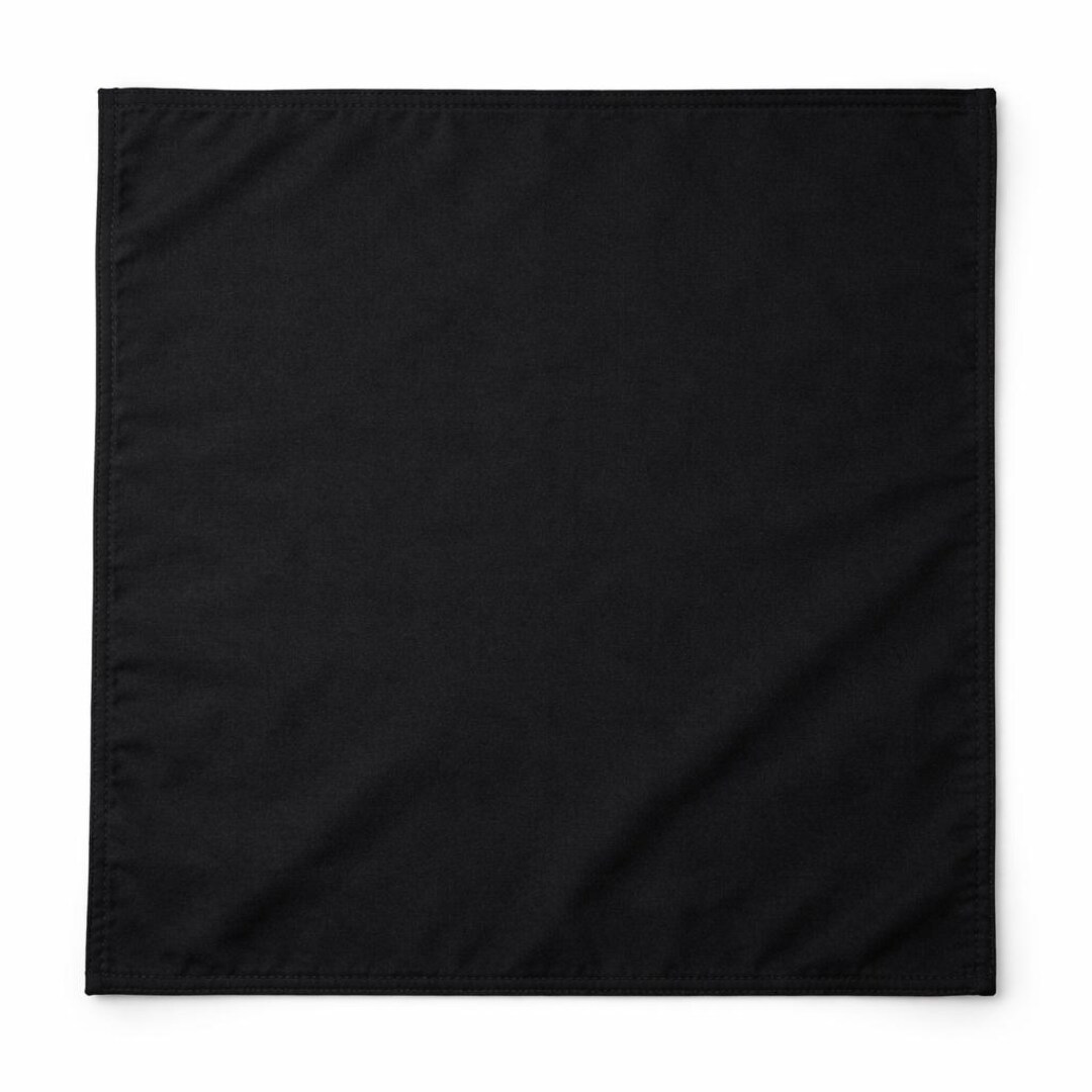 Solid Black Extra Large Bandana - Big 27" Bandanas for Men and Women ...