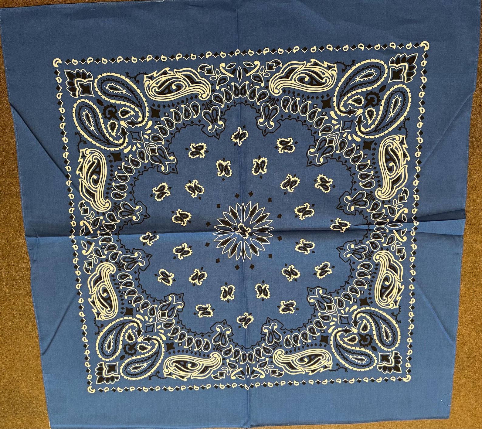 ROYAL BLUE and WHITE Extra Large Bandanas - Men & Women Paisley ...