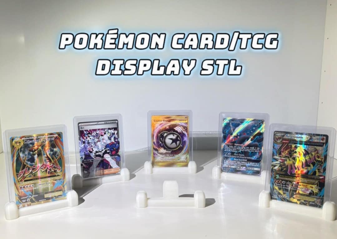 TCG Card Display Stand STL File // 3D Printable Digital Download for ...