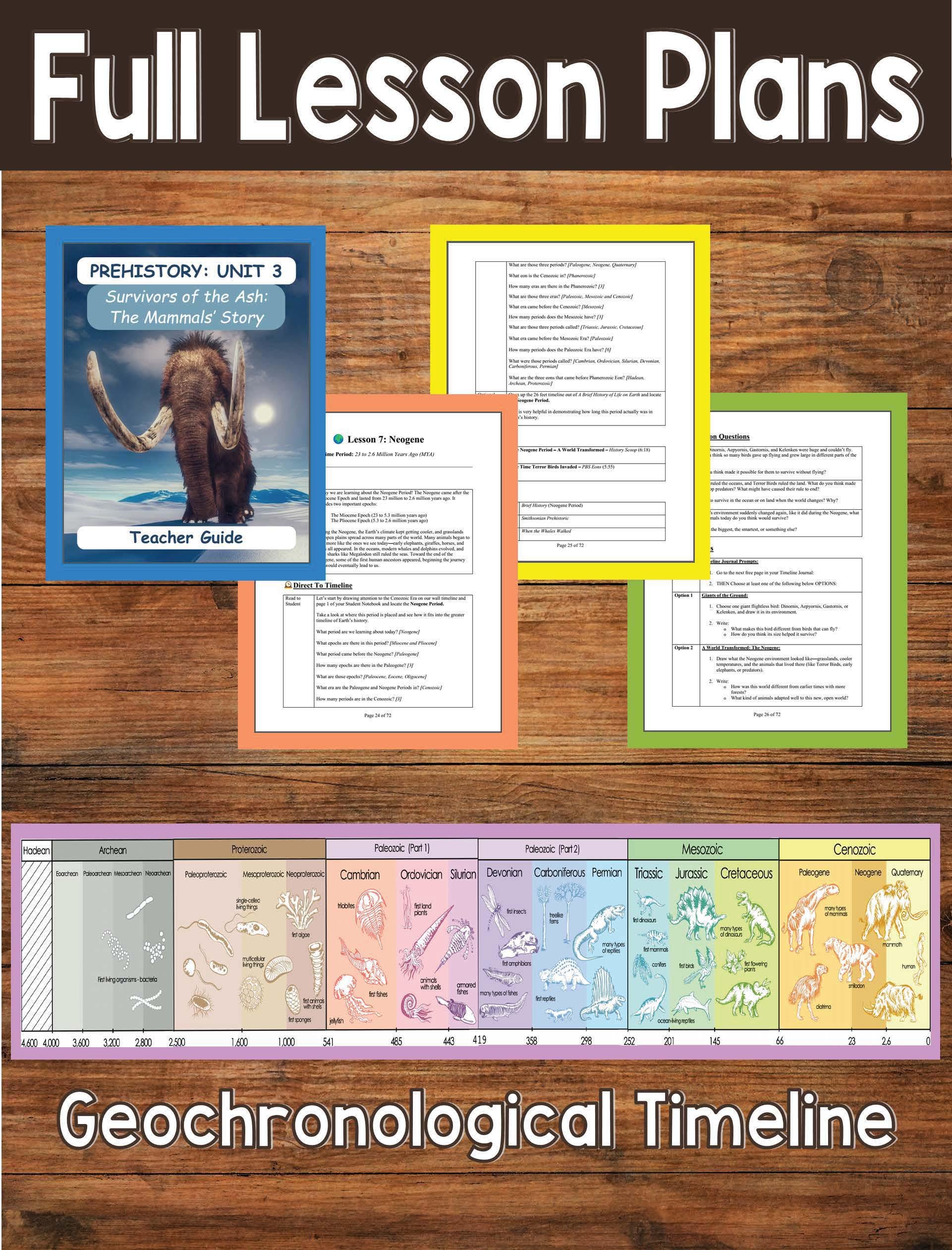 UPDATED Prehistory Unit Guide for Grades 5-8 - Literature Based - Etsy