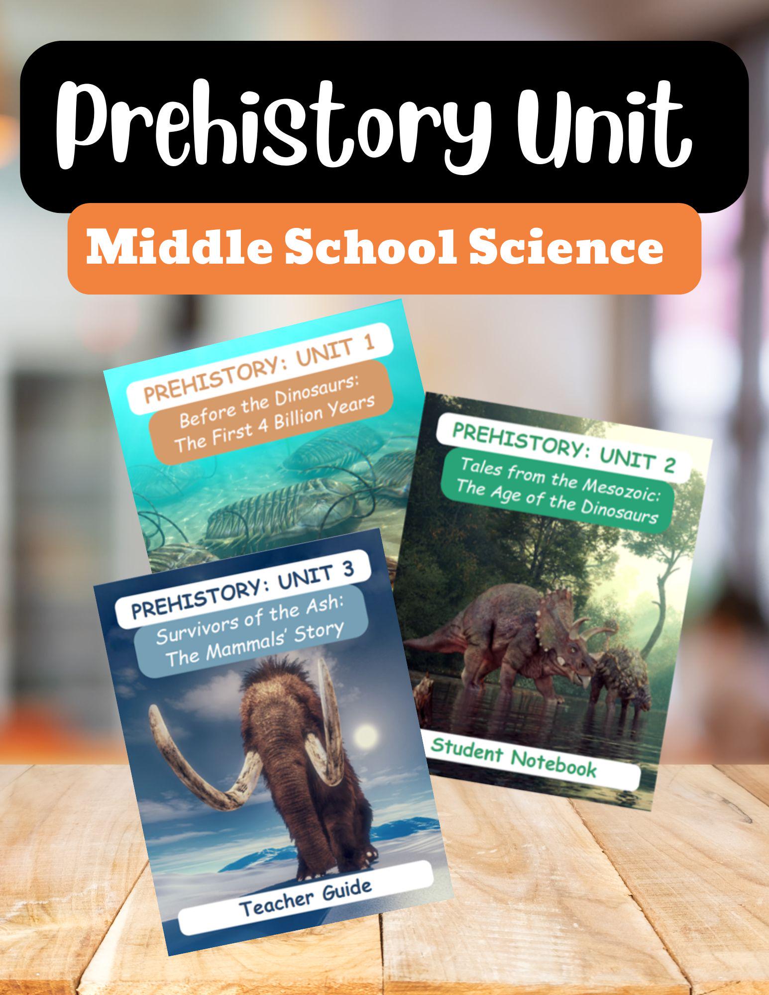 UPDATED Prehistory Unit Guide for Grades 5-8 - Literature Based - Etsy