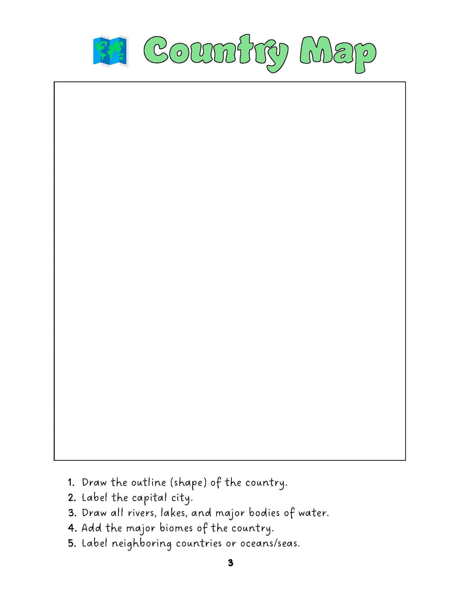 COUNTRY STUDY Research Notebook – Printable Geography Pack for Every ...