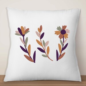 Boho Floral Embroidery Design Set – 3 Modern Flower Machine Embroidery ...