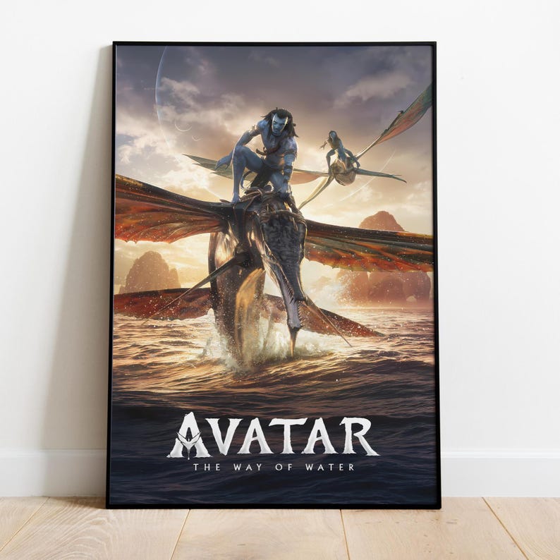 Avatar Poster, Frameless Wall Art & Print, the Way of Water, Movie ...