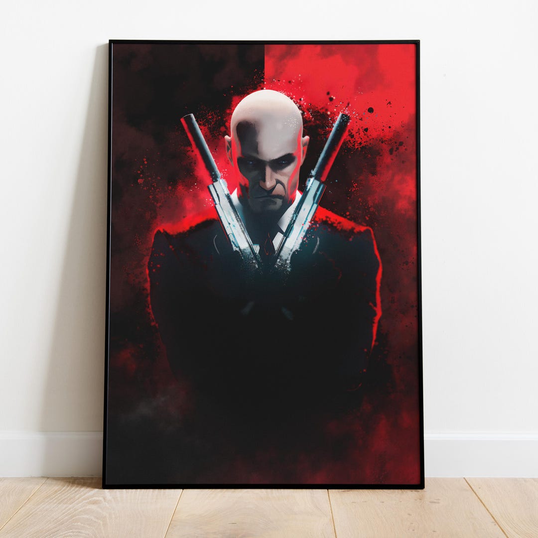 Hitman Poster, Frameless Wall Art & Print, Home Decor, Game Poster Gift ...