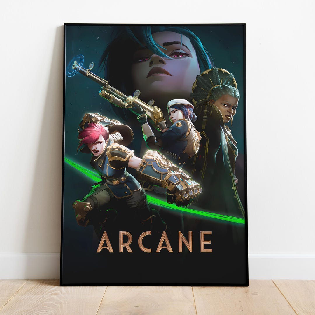 Arcane Season 2 Poster, Frameless Wall Art & Print, Arcane Lol TV Show ...