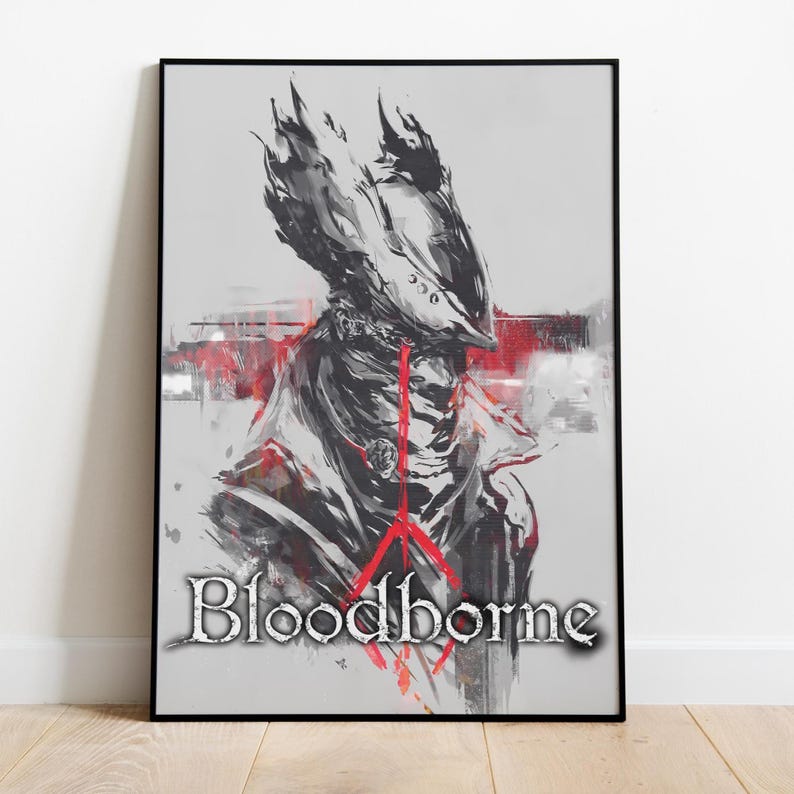 Bloodborne Poster, Frameless Wall Art & Print, Home Decor, Game Poster ...