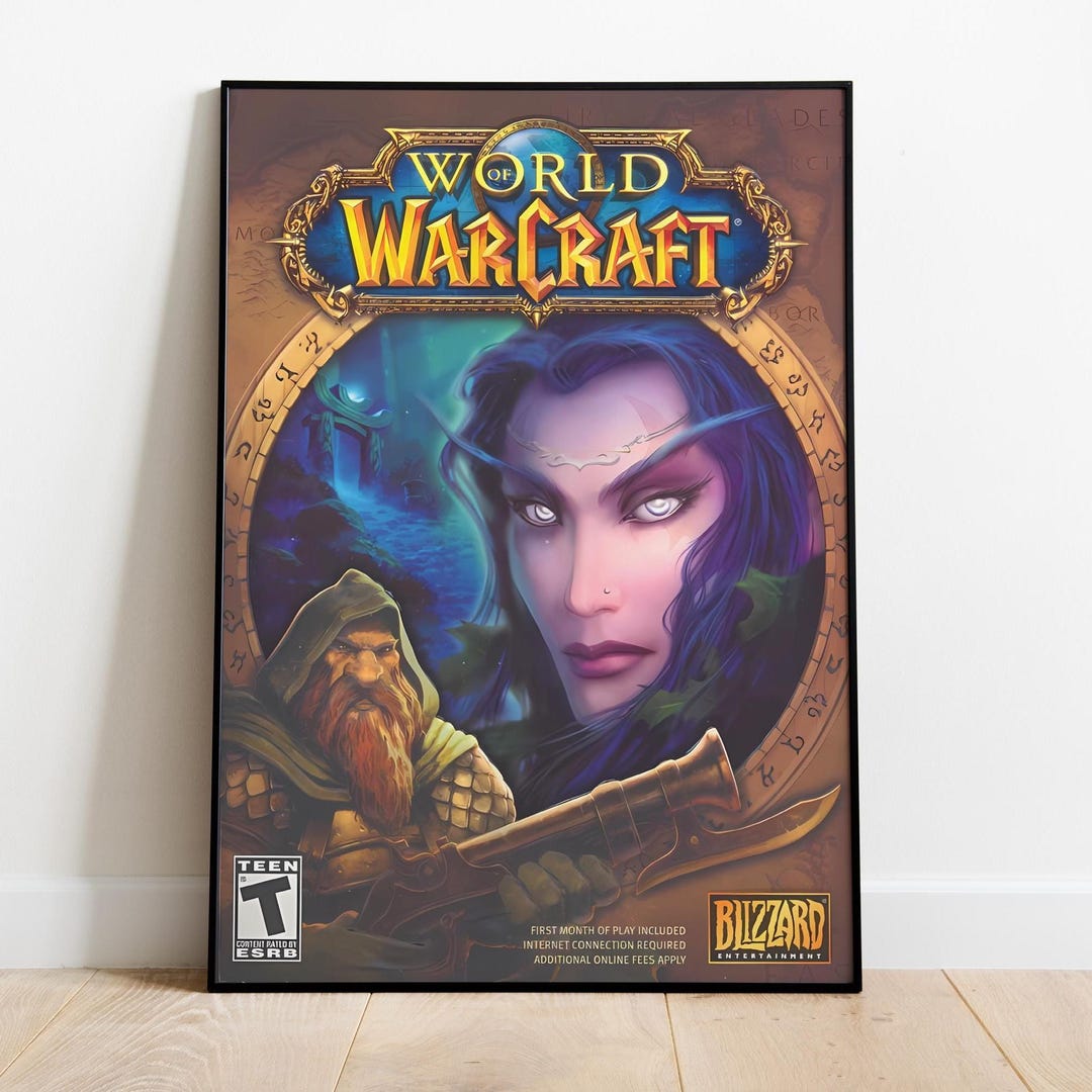 World of Warcraft Box Art Poster, Frameless Wall Art & Print, Wow Box ...
