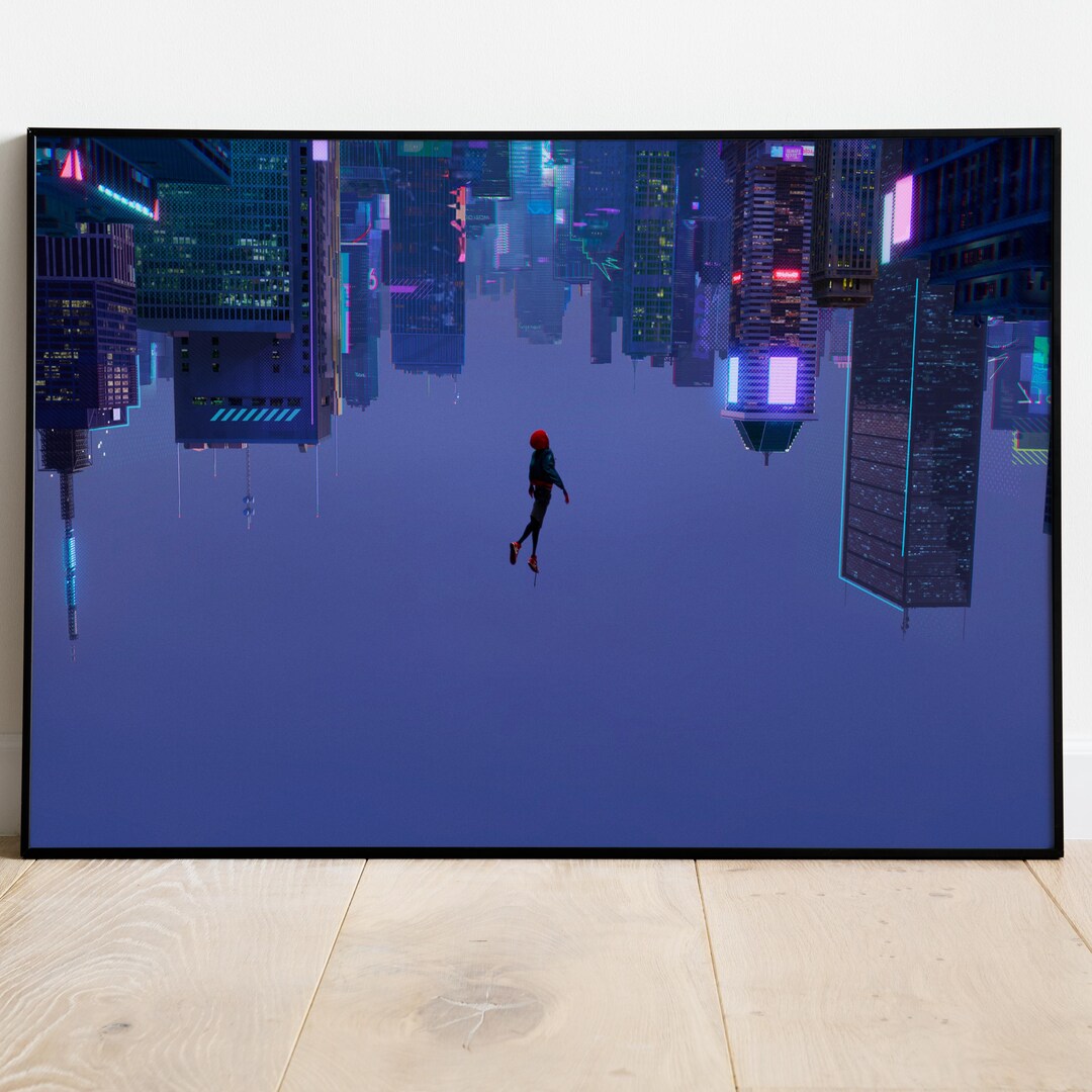 Spiderman Into the Spiderverse Poster, Frameless Wall Art & Print ...