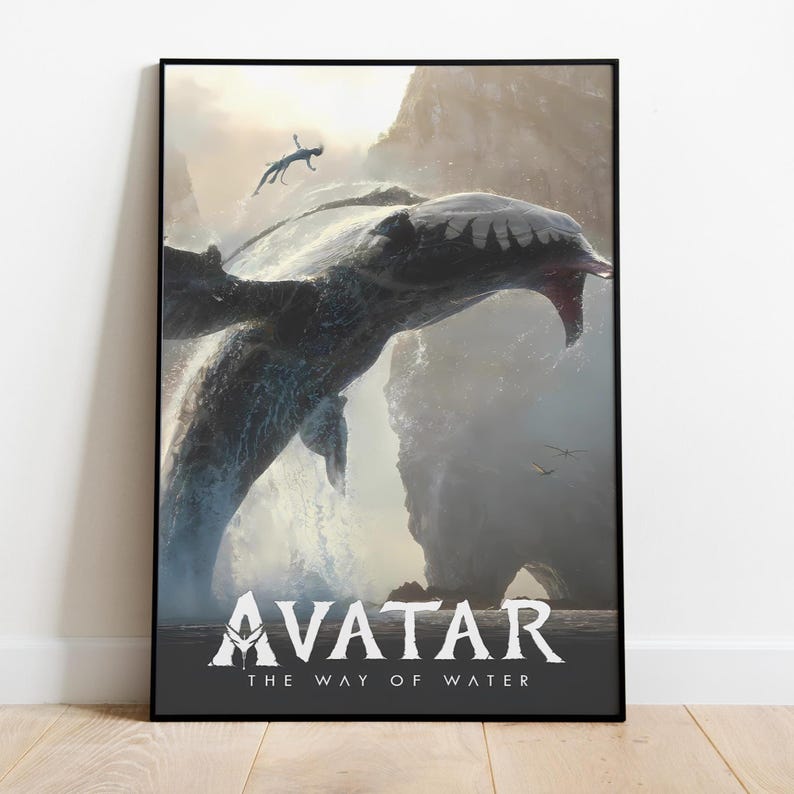 Avatar Poster, Frameless Wall Art & Print, the Way of Water, Movie ...