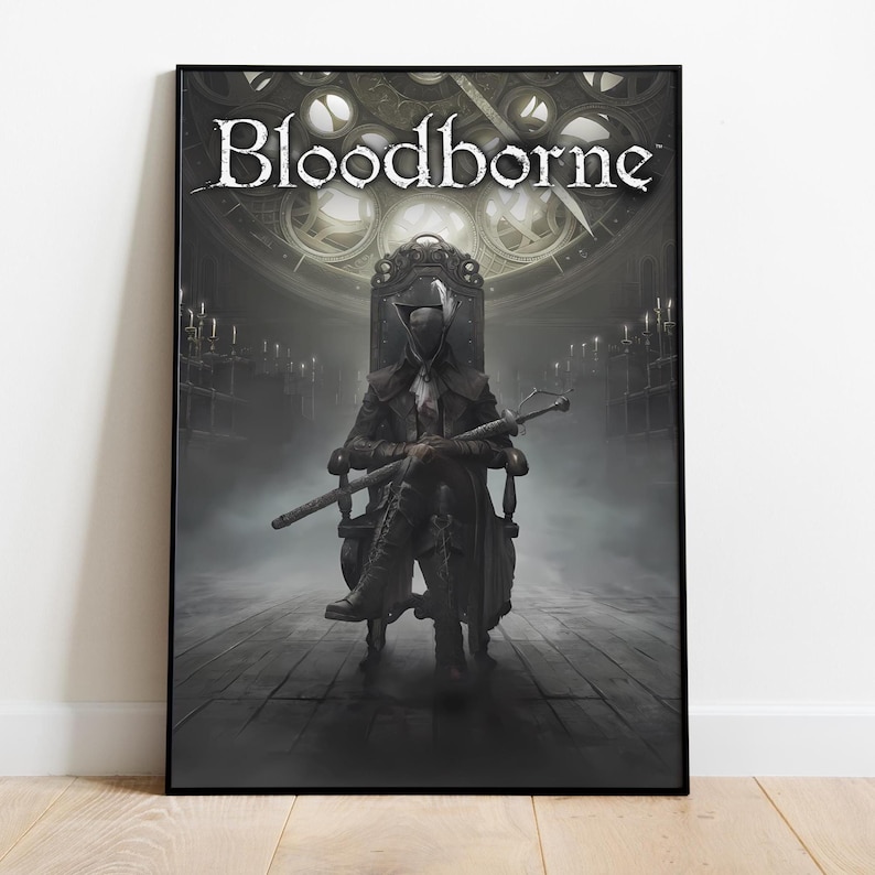 Bloodborne Poster, Frameless Wall Art & Print, Home Decor, Game Poster ...