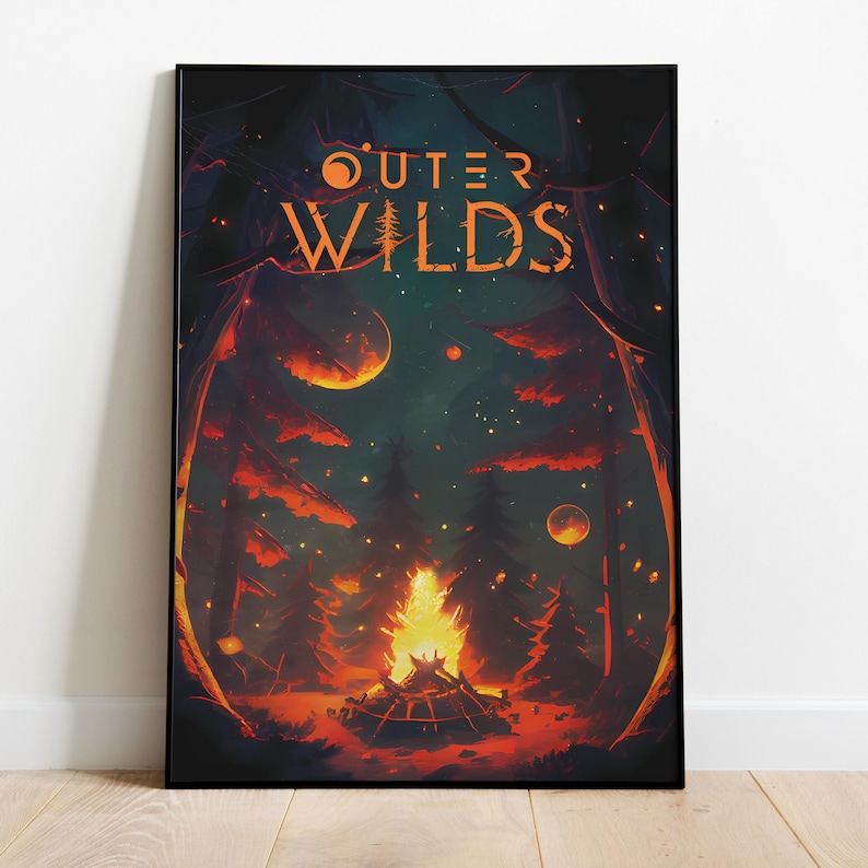 Outer Wilds Poster, Frameless Wall Art & Print, Outer Wilds Map, Game Poster Gift - Etsy