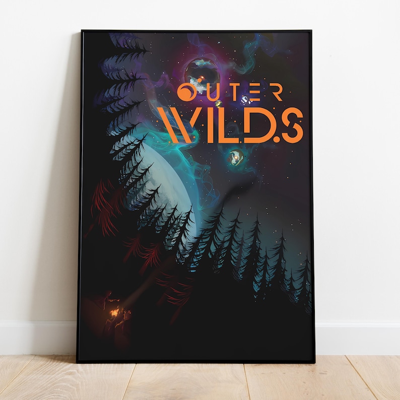 Outer Wilds Poster, Frameless Wall Art & Print, Outer Wilds Map, Game ...