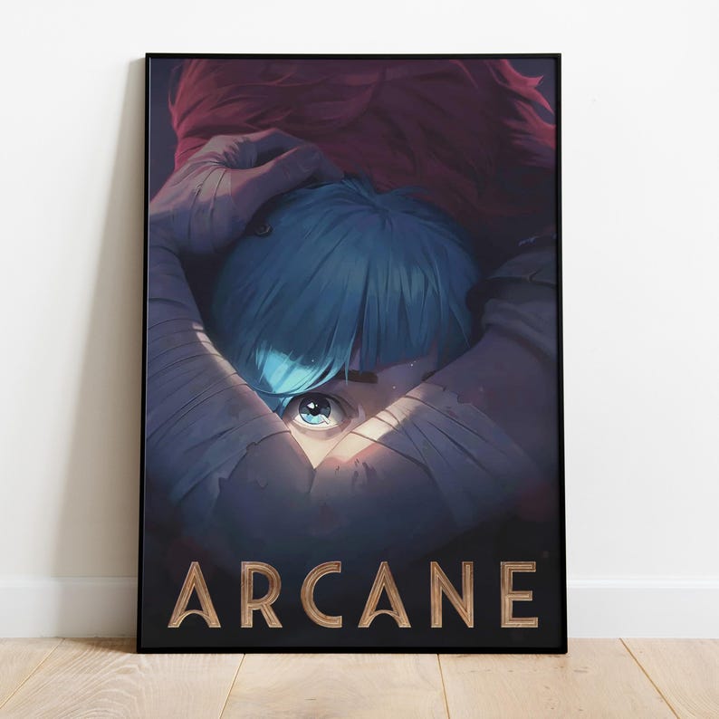 Arcane Poster, Frameless Wall Art & Print, Lol TV Show Artwork, TV ...